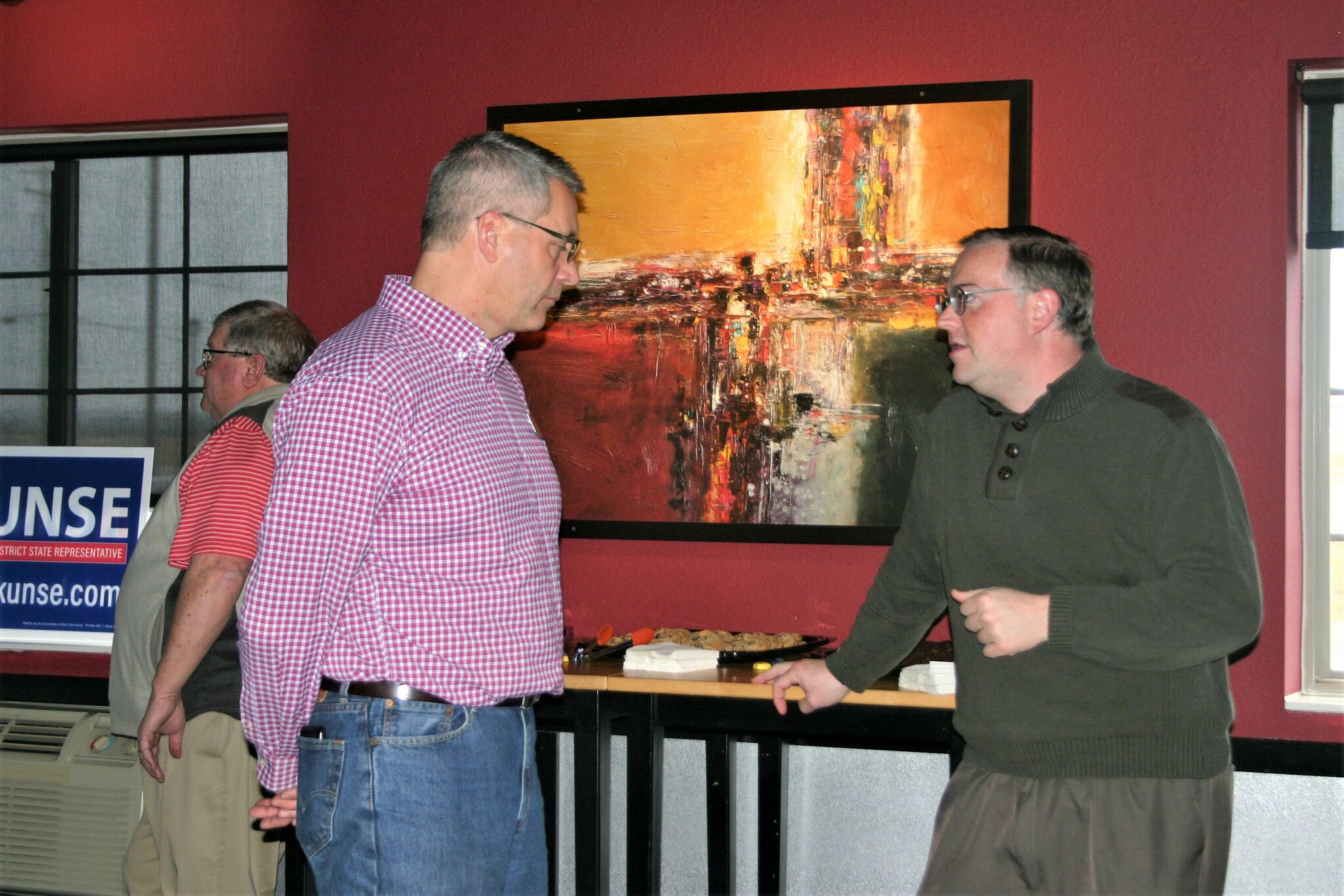 Michigan House hopeful Tom Kunse visits Evart