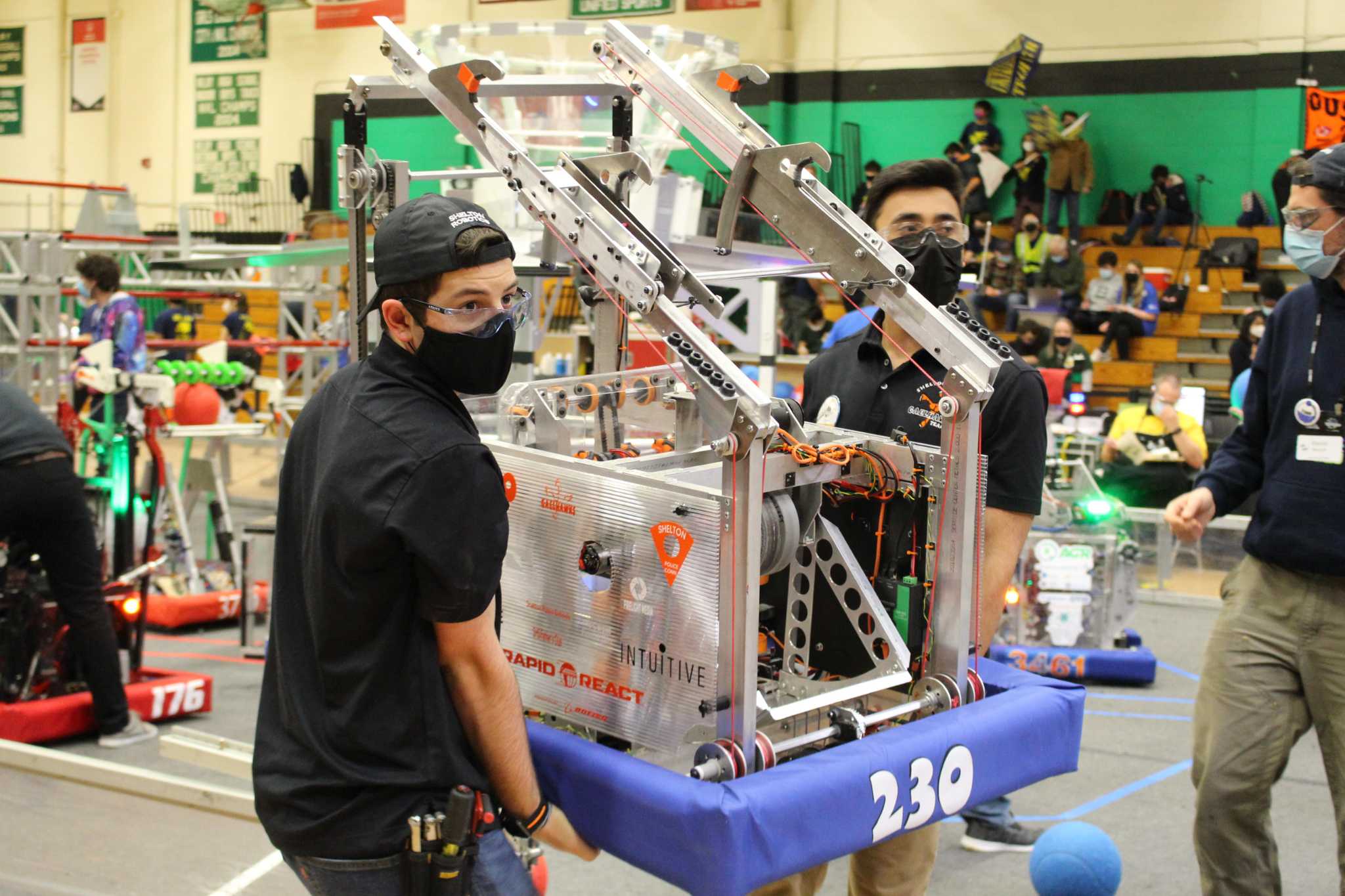 Shelton High robotics team rolling to world competition