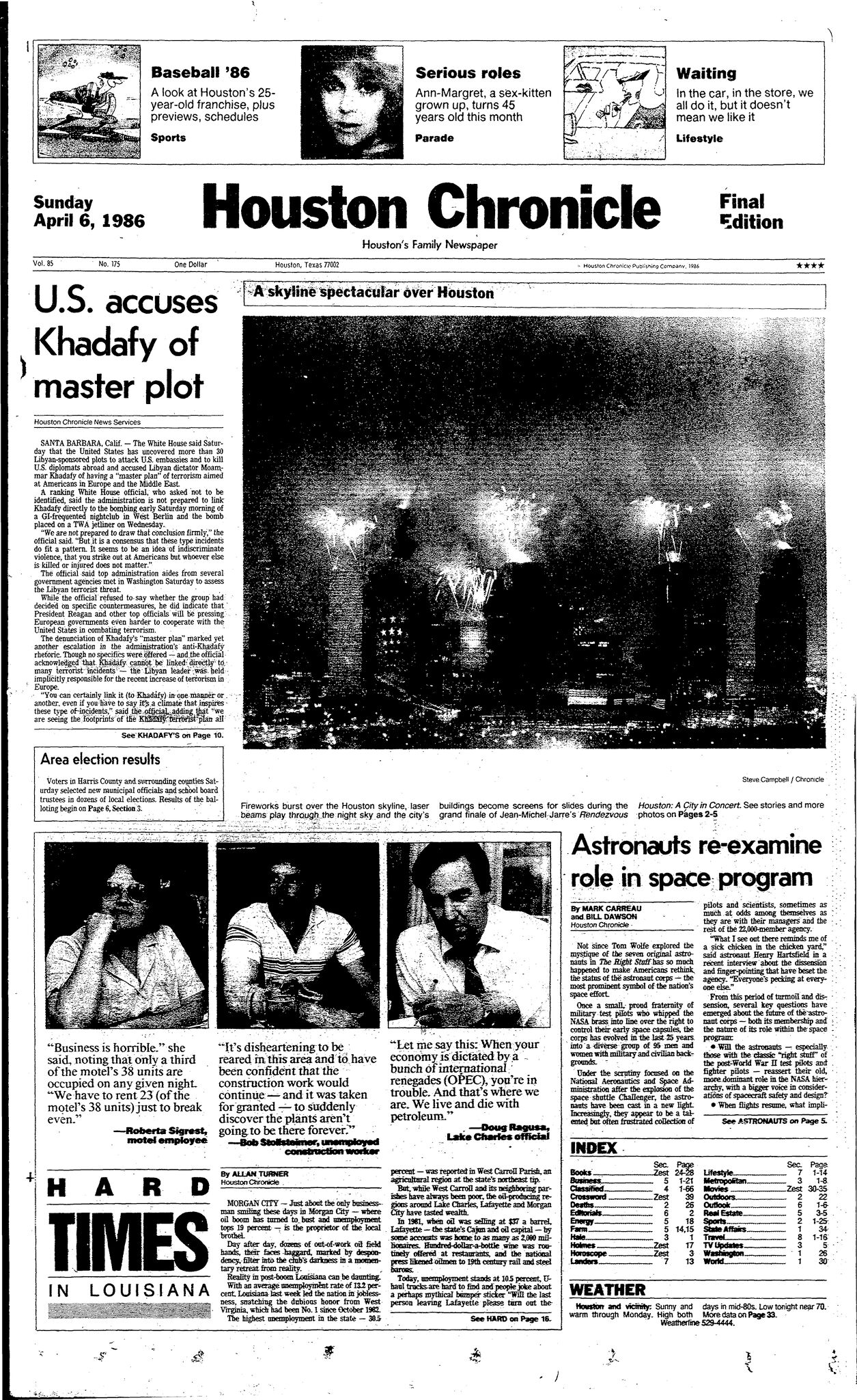 This day in history, April 6, 1986: The day after 'Rendez-vous Houston'