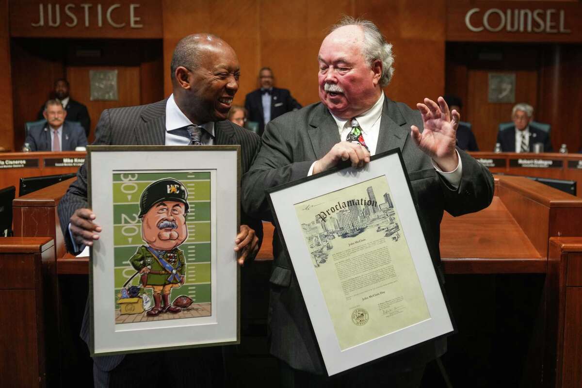 Photos: 'John McClain Day' at Houston City Hall