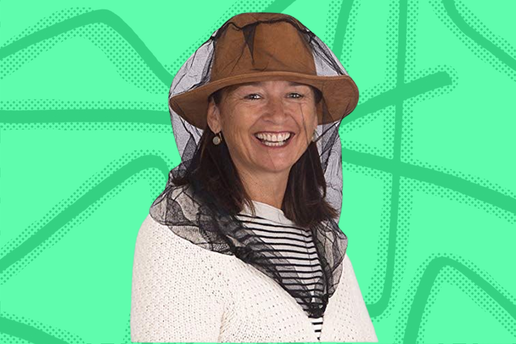 Keep mosquitos out of your face with this head net mesh