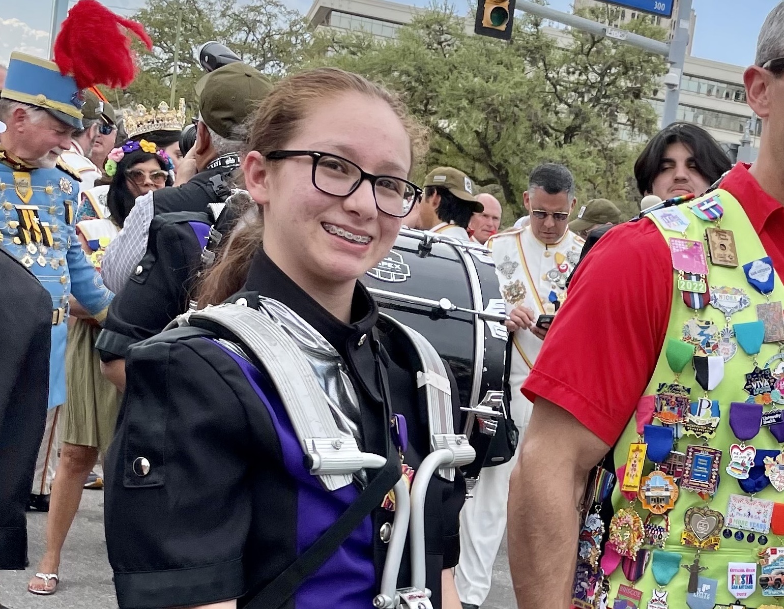 Face of Fiesta: Brackenridge drum line captain Kimberly Siller marches ...