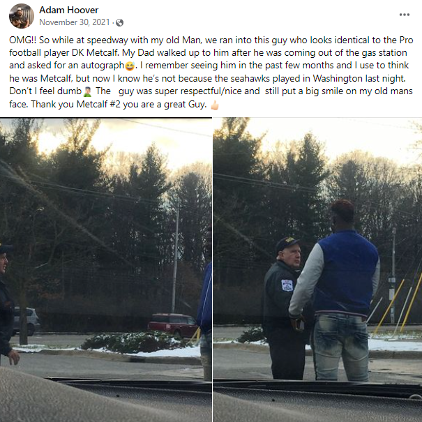 See the NFL look-alike from Midland often mistaken for DK Metcalf