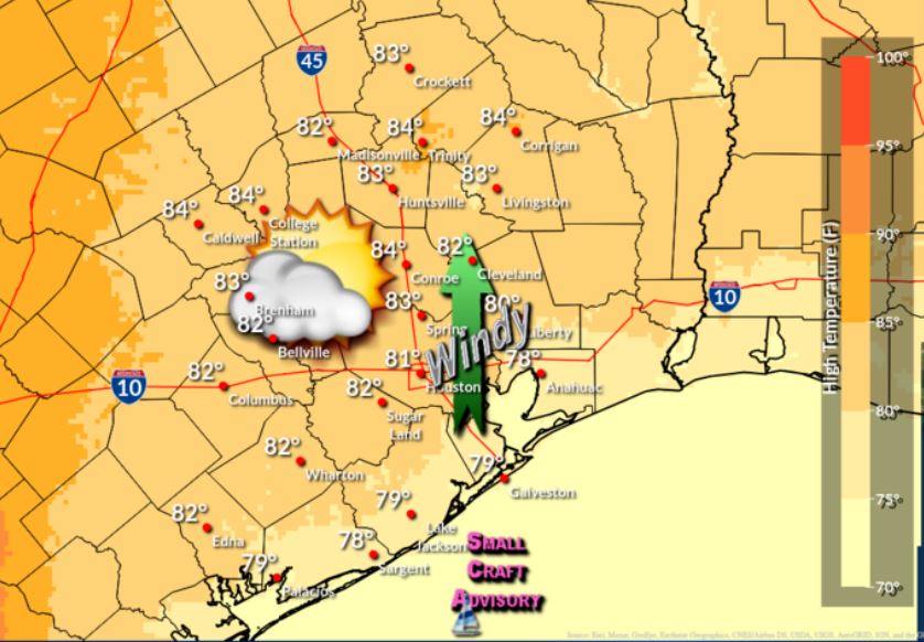 NWS: Houston under wind advisory; speeds up to 40 mph possible
