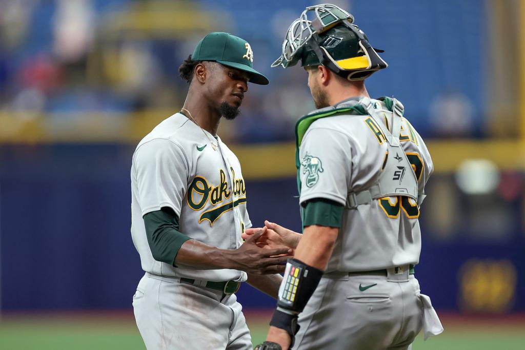 A’s reliever Dany Jiménez notches ‘very emotional’ first save