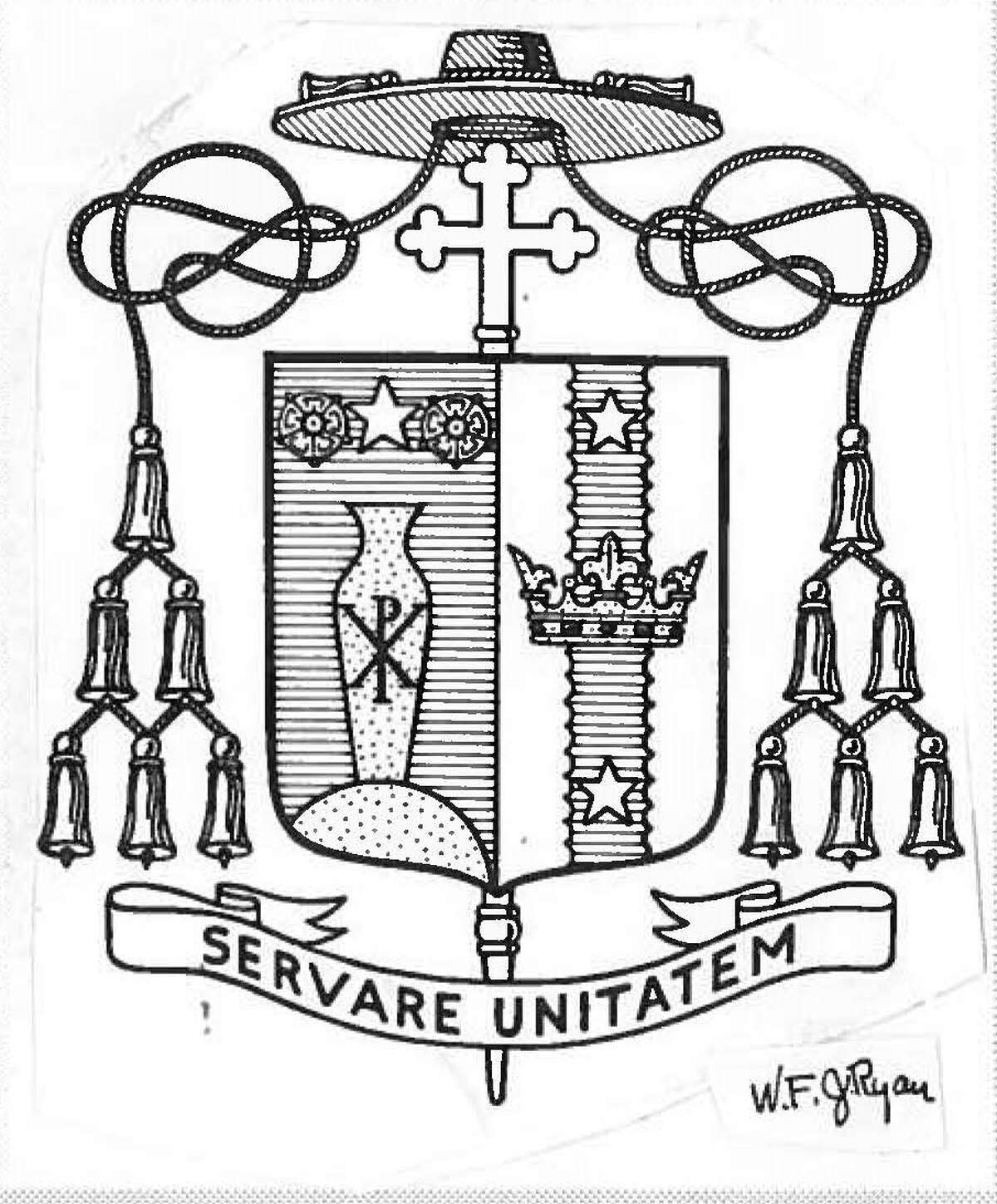 Catholic Church's Bishop coat of arms steeped in Medieval heraldry