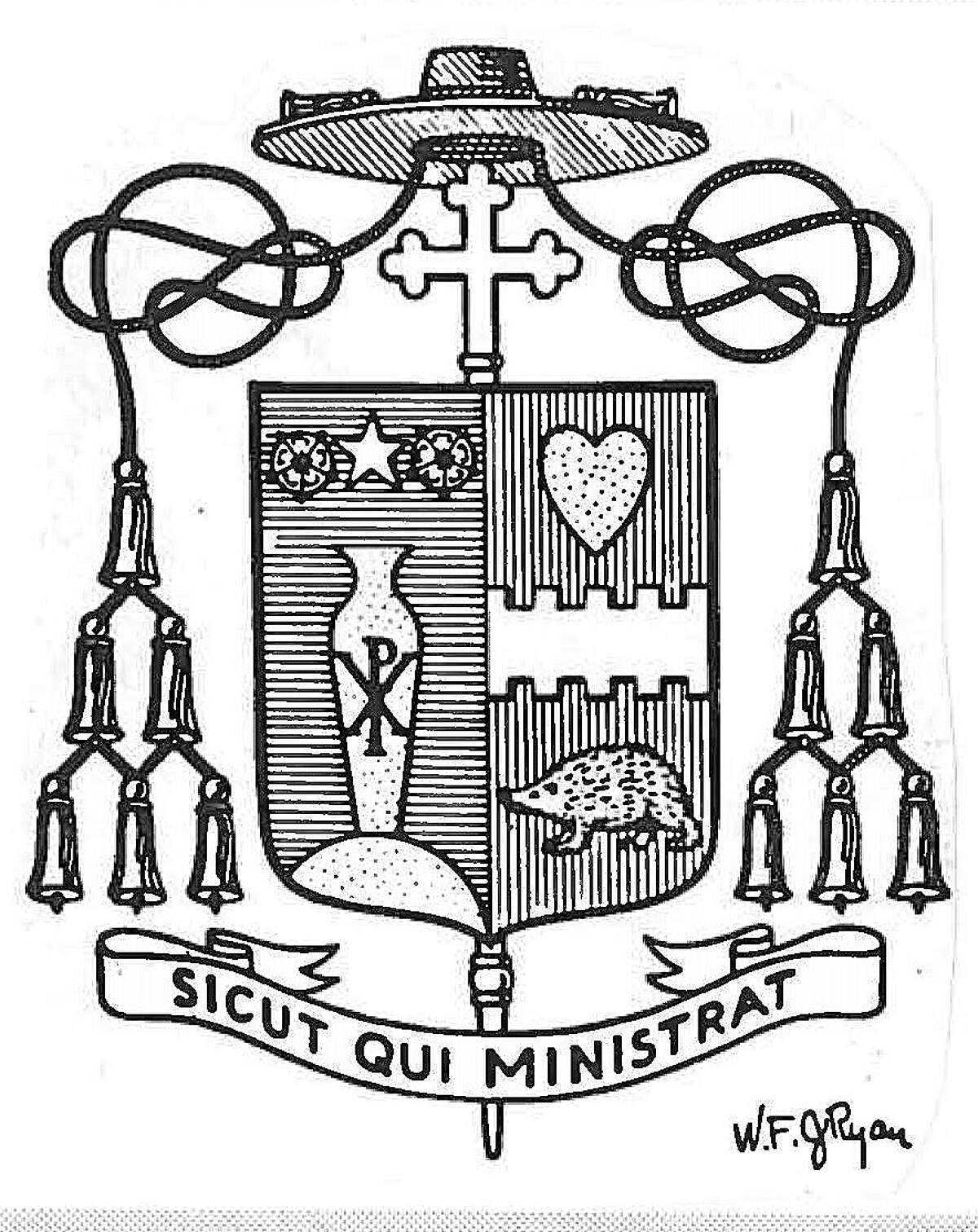 Catholic Church's Bishop coat of arms steeped in Medieval heraldry