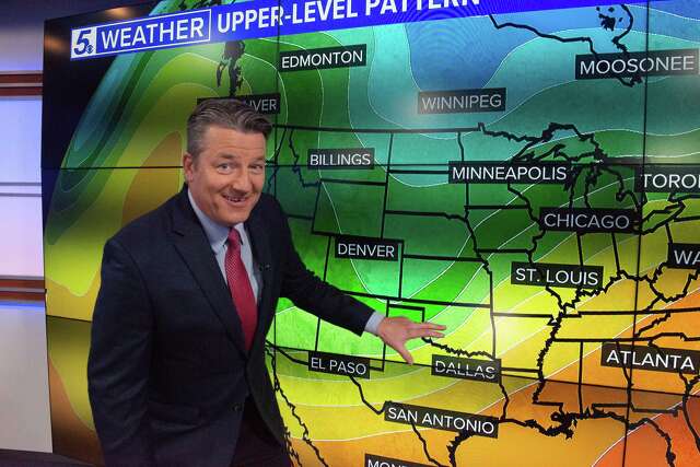 Everything comes up sunny for KENS TV weatherman Bill Taylor