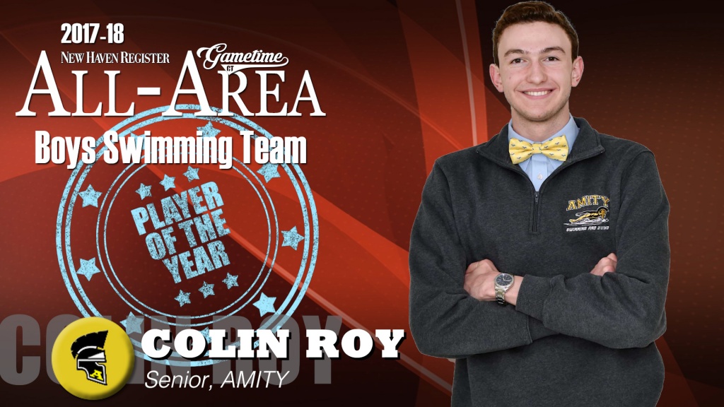 Amity’s Colin Roy: The 2017-18 New Haven Register Area Boys Swimming MVP