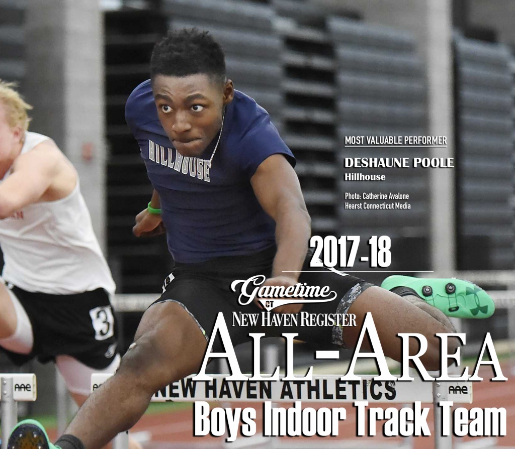 The 2017-18 New Haven Register All-Area Boys Indoor Track and Field Team