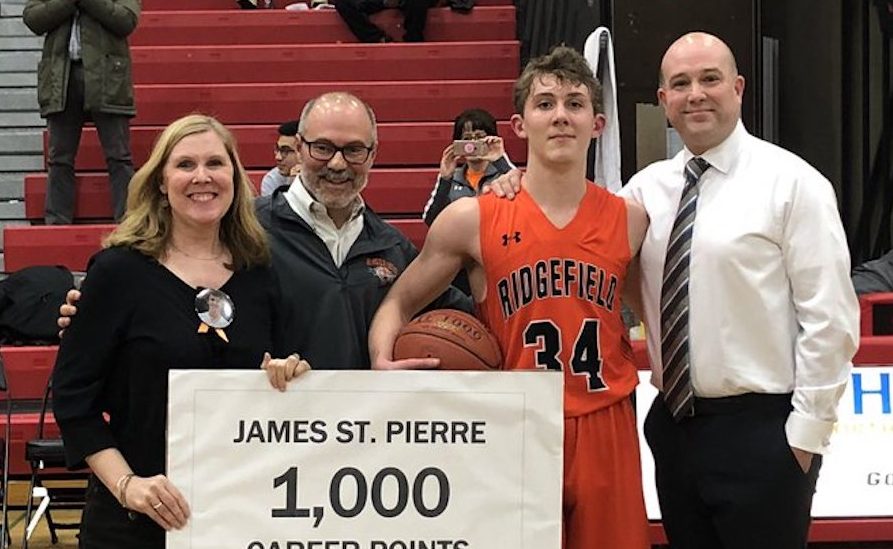 St. Pierre scores 1,000th point in Ridgefield loss