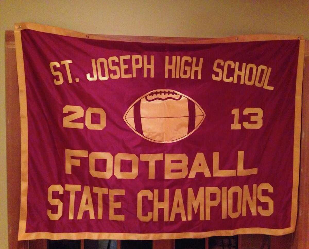 Championship Bling (a series): St. Joseph's Class M football banner