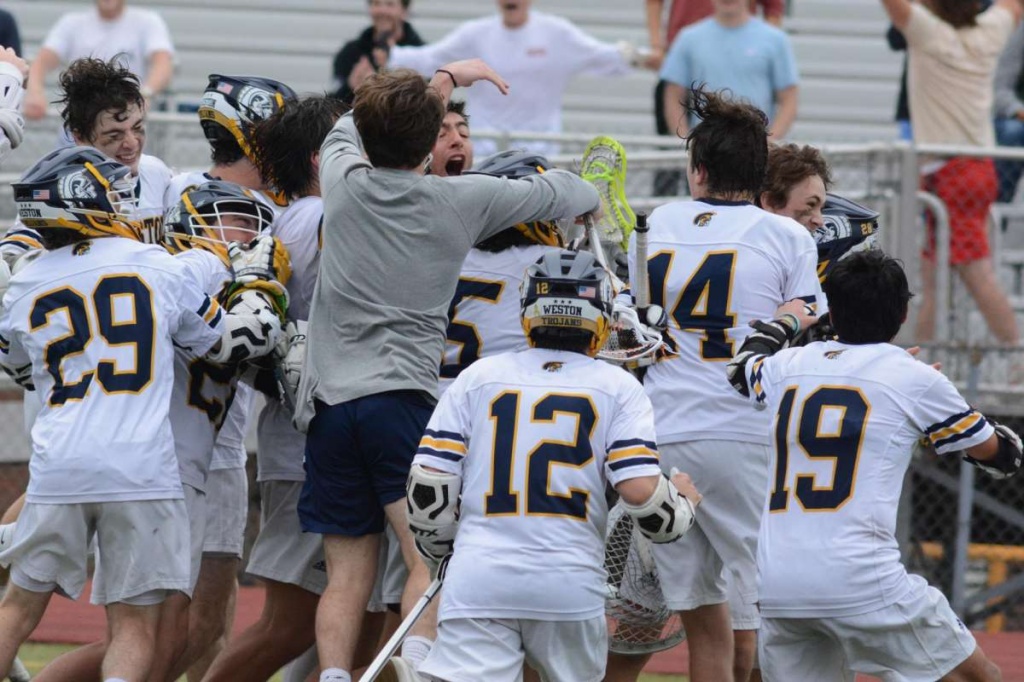 Sophomore Moniz’s OT goal lifts Weston past Hand, to Class M championship