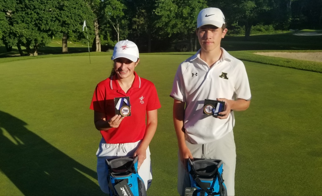 Amity’s Brett Chodos, Berlin’s Libby Dunn win State Open golf titles