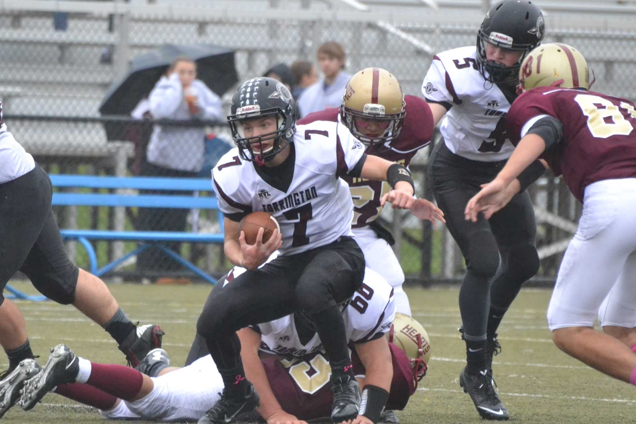 Football: Maren's 4 touchdowns lead Torrington past Sacred Heart ...