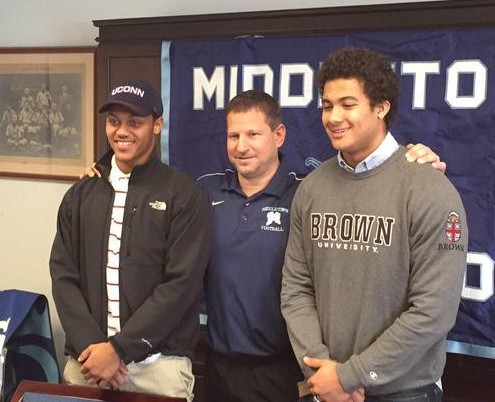 Football: Middletown's Thompkins rises above to attain Brown commitment