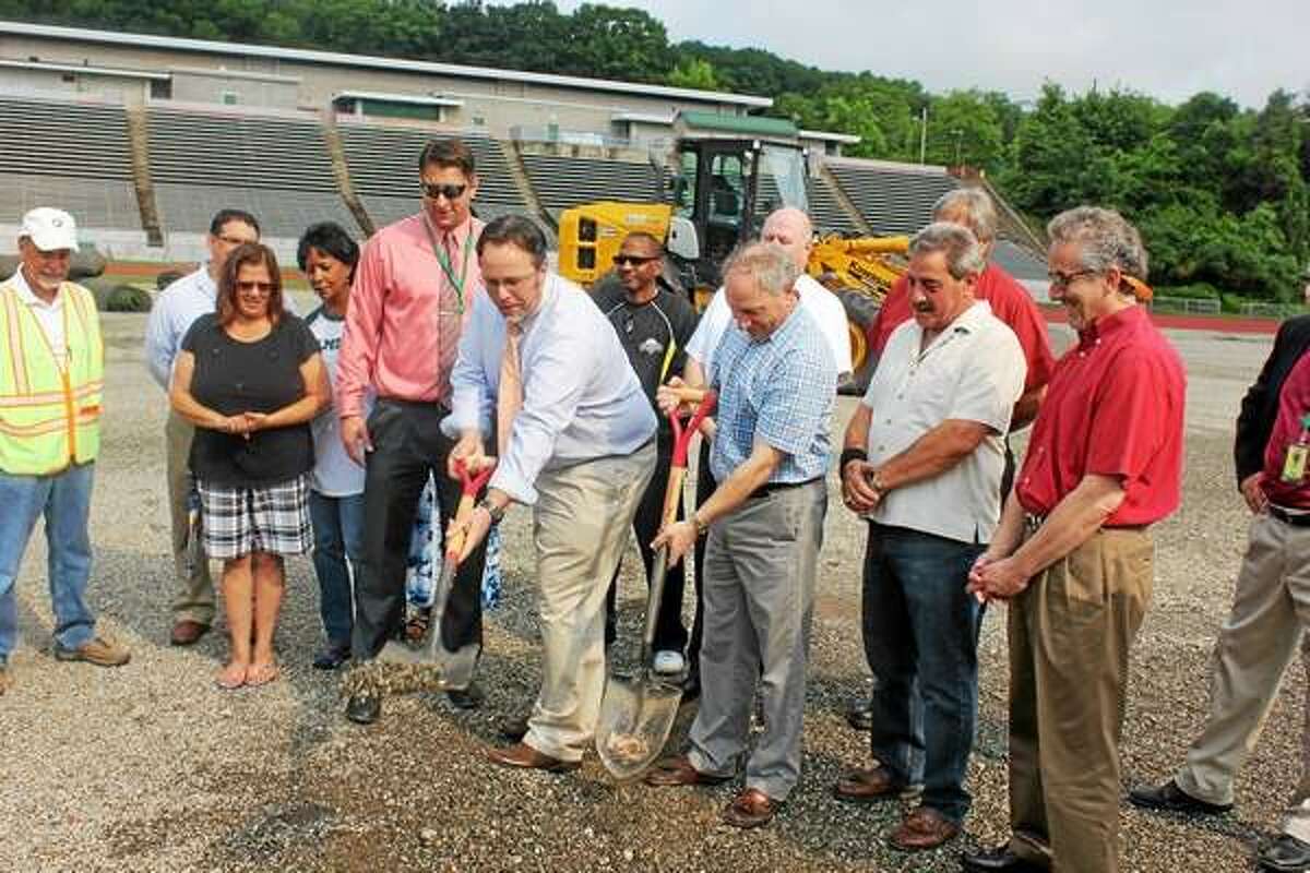 Work begins on athletic fields at Hamden High School