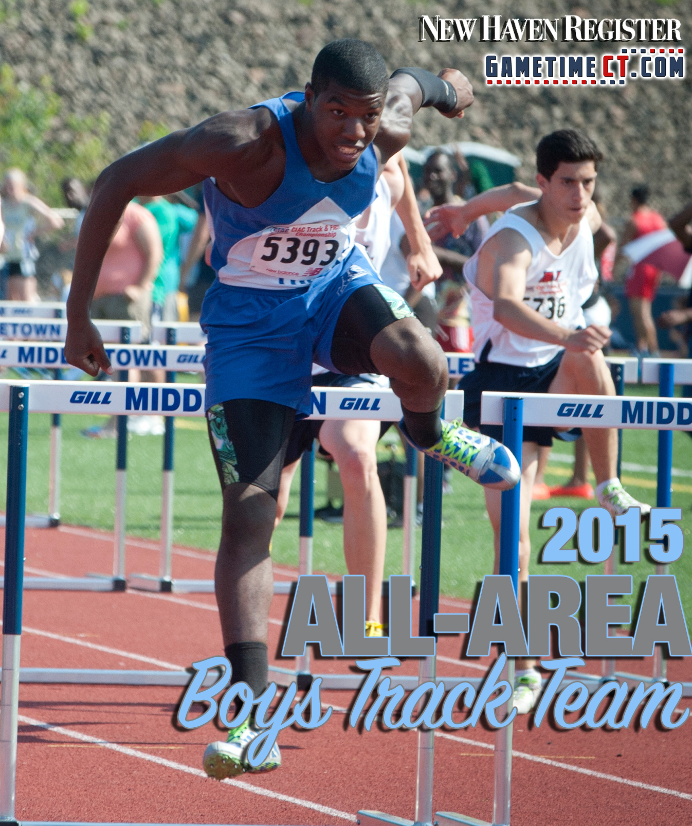 2015 New Haven Register All-Area Boys Outdoor Track Team