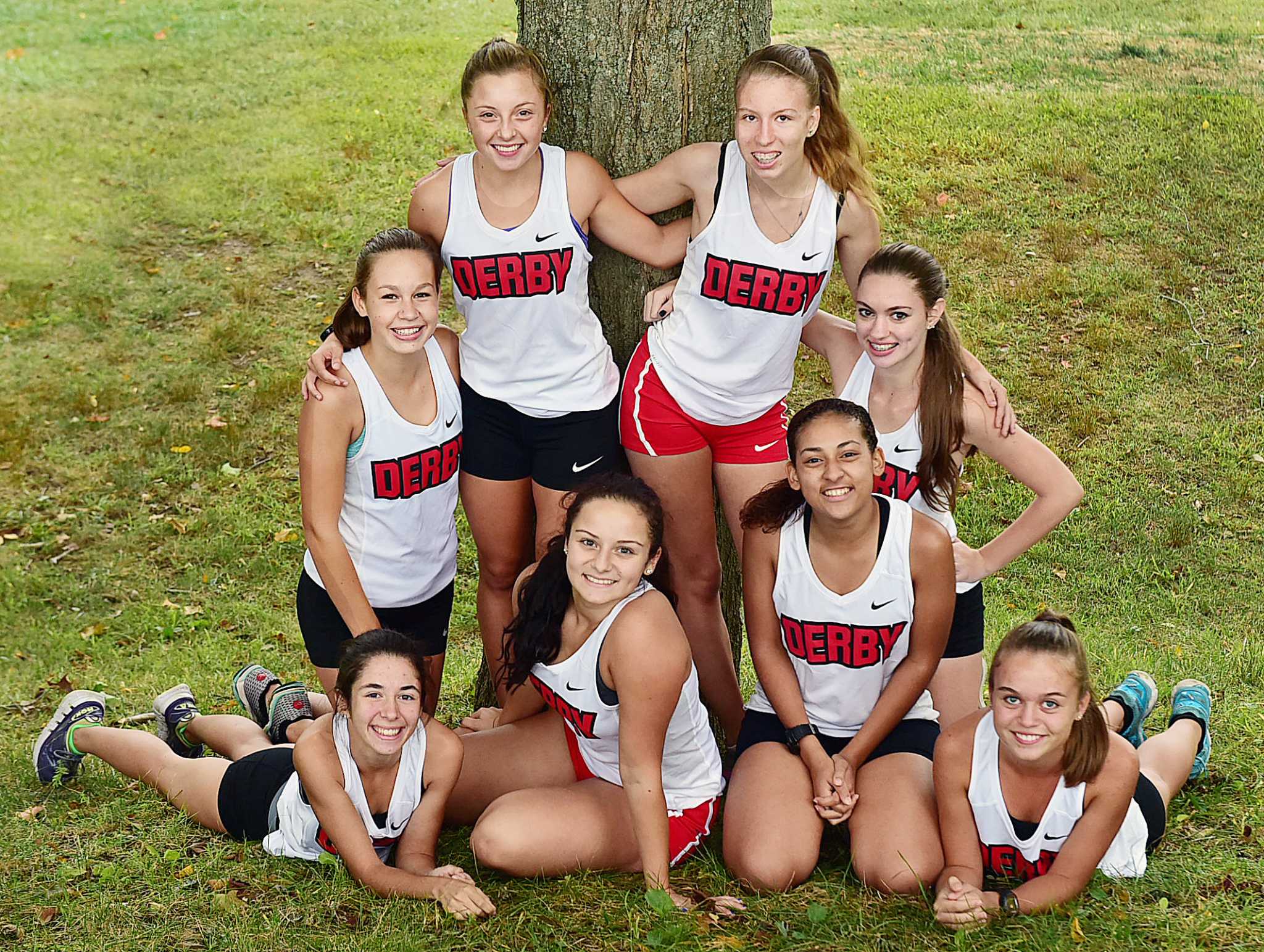 Girls cross country: Finally a team, Derby girls enjoying successful season