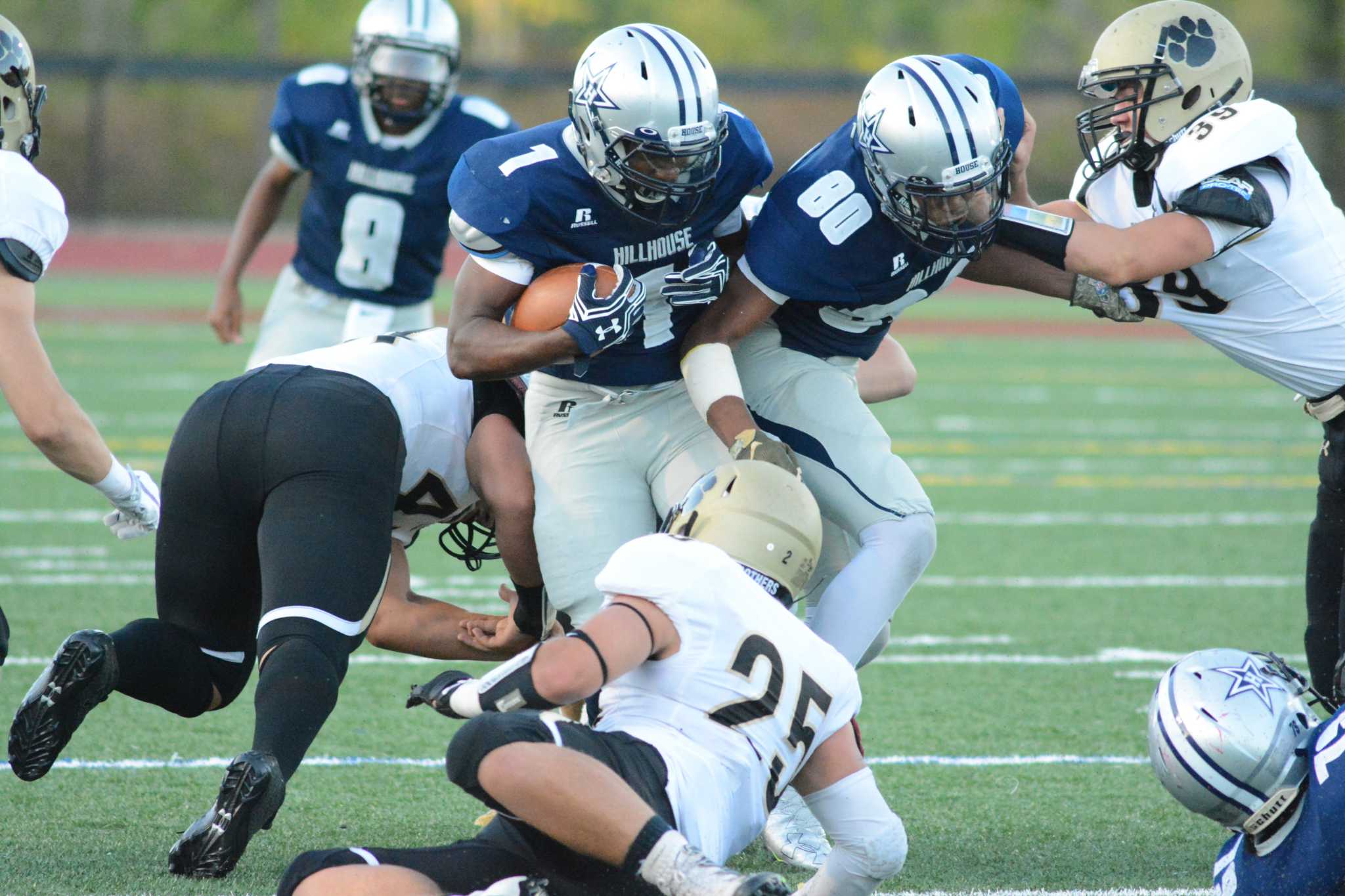 Football: Hillhouse overcomes emotional day, gets past Hand