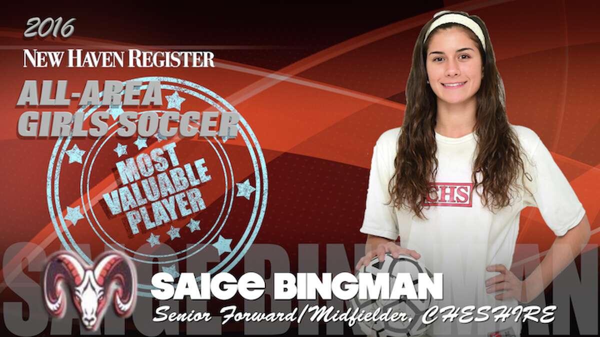 Cheshire's Saige Bingman: The 2016 New Haven Register Area Girls Soccer MVP