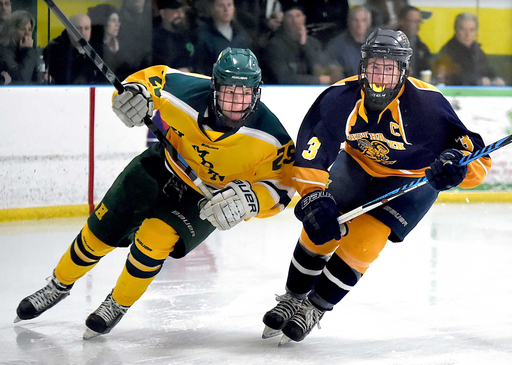 Boys hockey: Raif Harris' hat trick leads No. 6 Hamden over No. 8 East ...