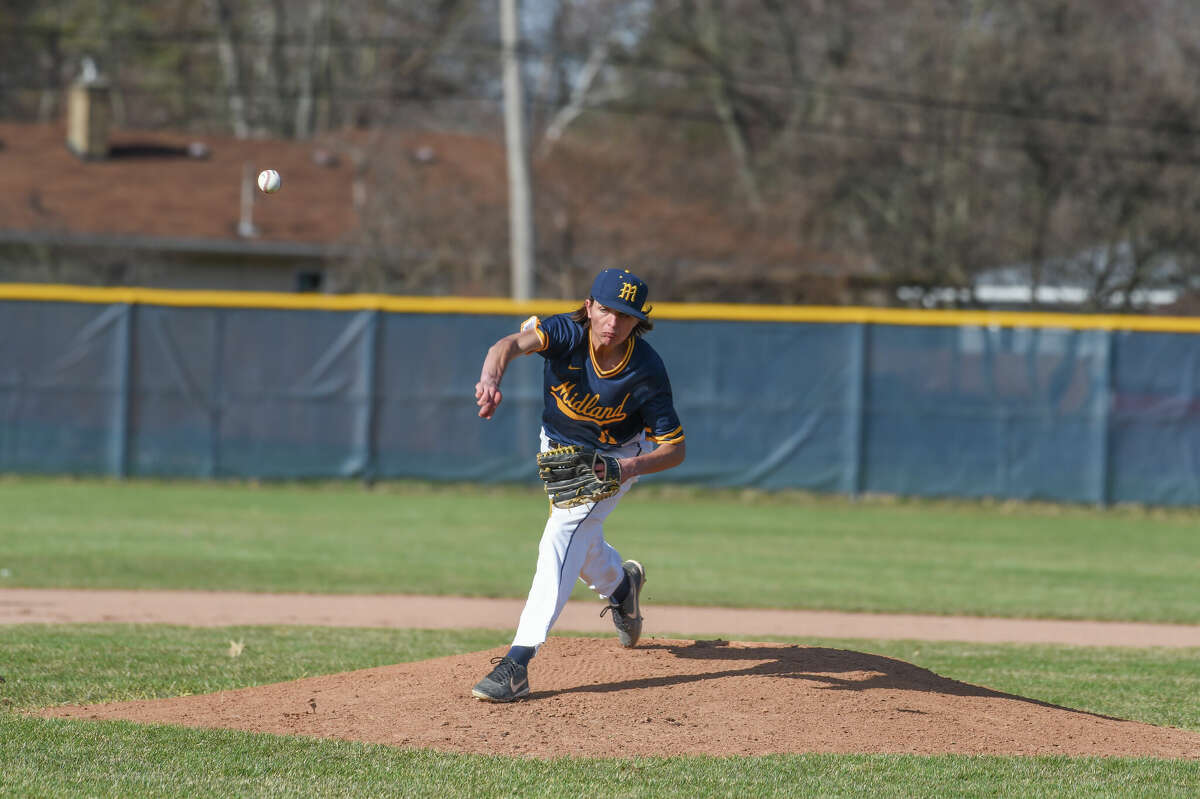 Midland High vs. Bay City Central baseball, April 21, 2022