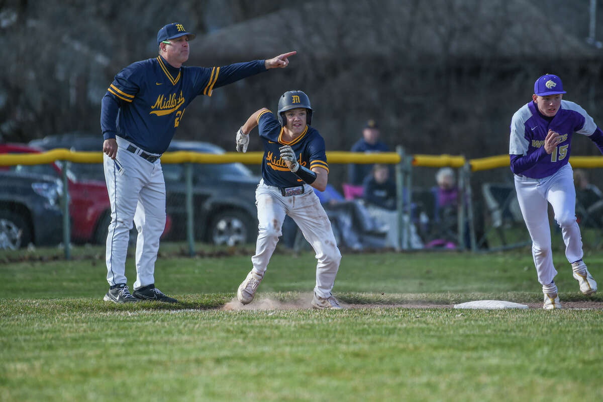 Midland High vs. Bay City Central baseball, April 21, 2022