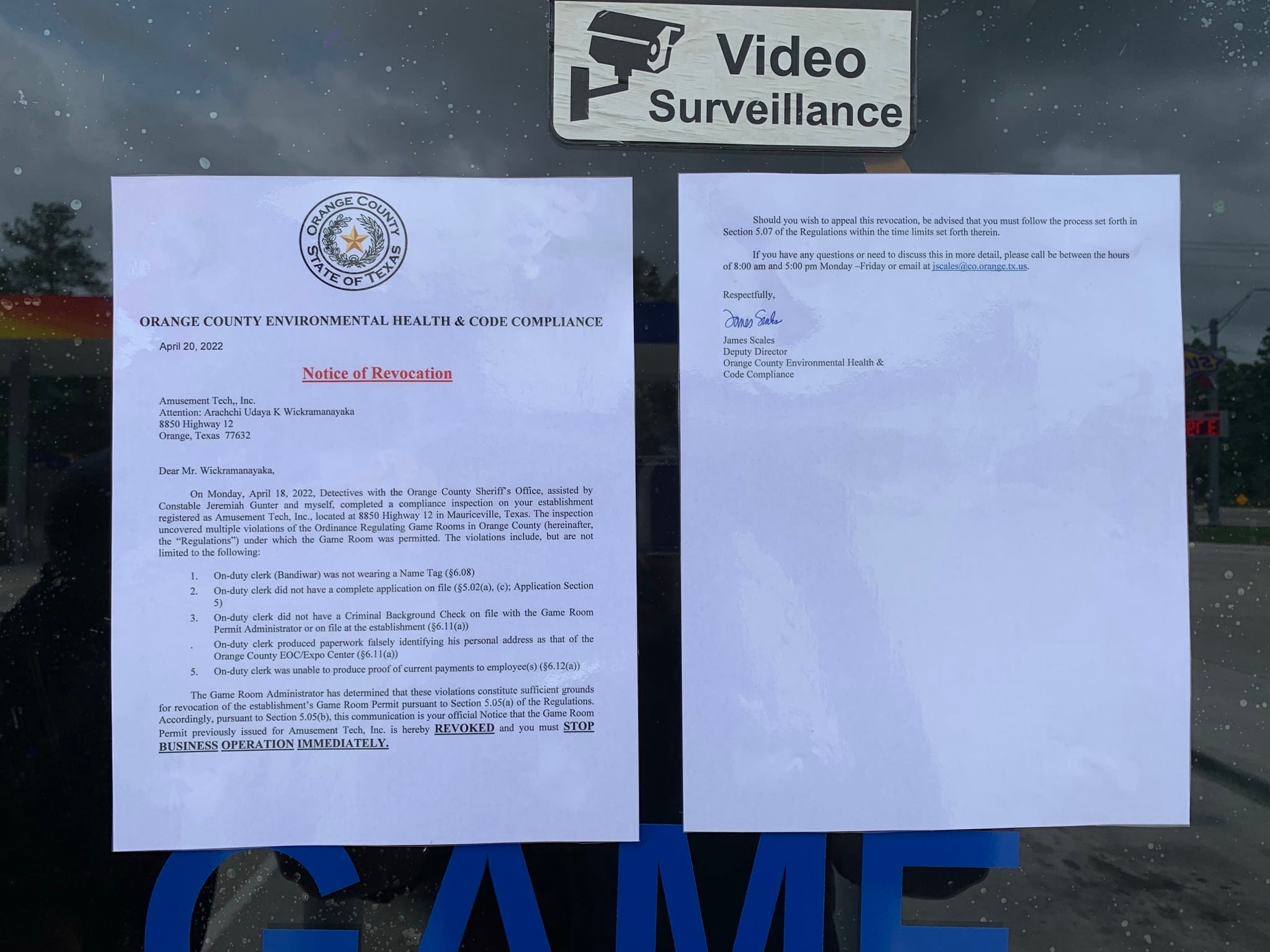 Sunoco Game Room in Orange loses game room permit