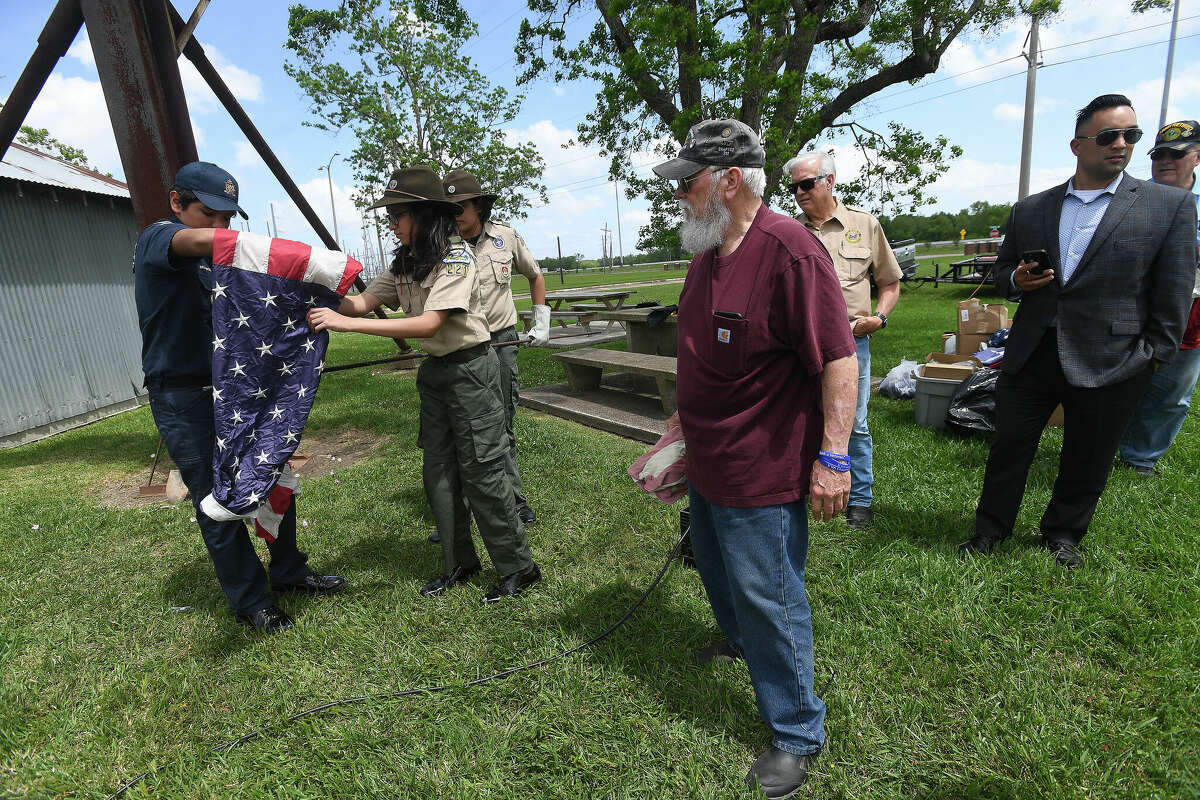 Spindletop Museum hosted first ceremonial flag retirement ceremony