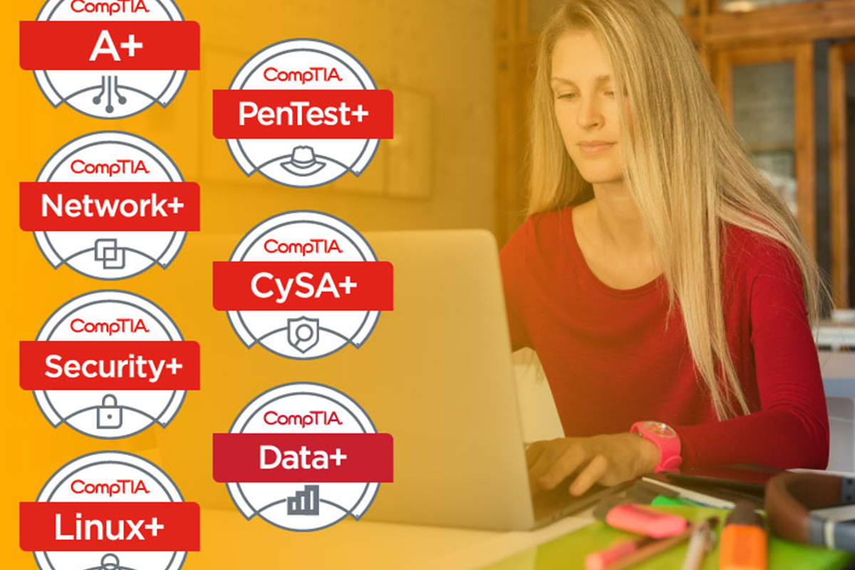 Prepare yourself for a score of CompTIA certification exams.