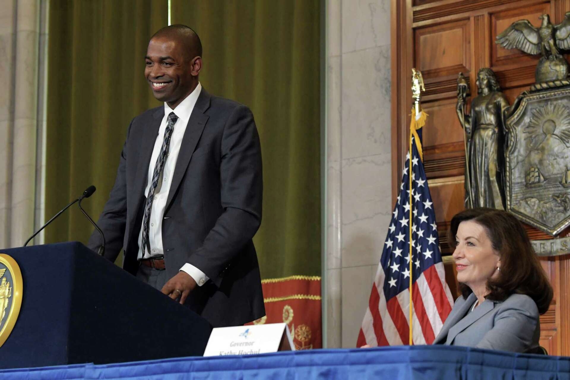 Schenectady native Delgado sworn in as lieutenant governor, third LG in ...