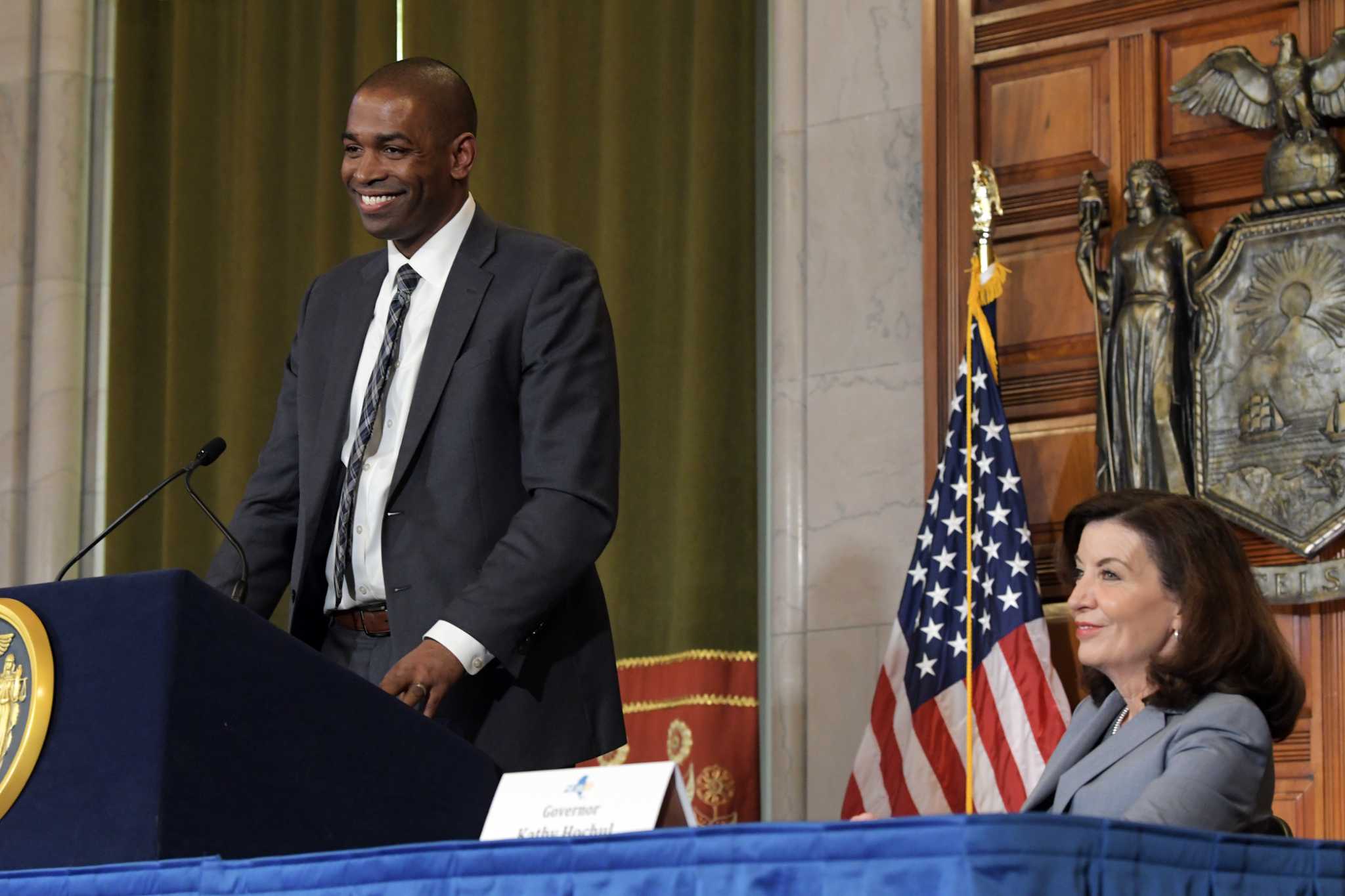 Schenectady native Delgado sworn in as lieutenant governor, third LG in ...