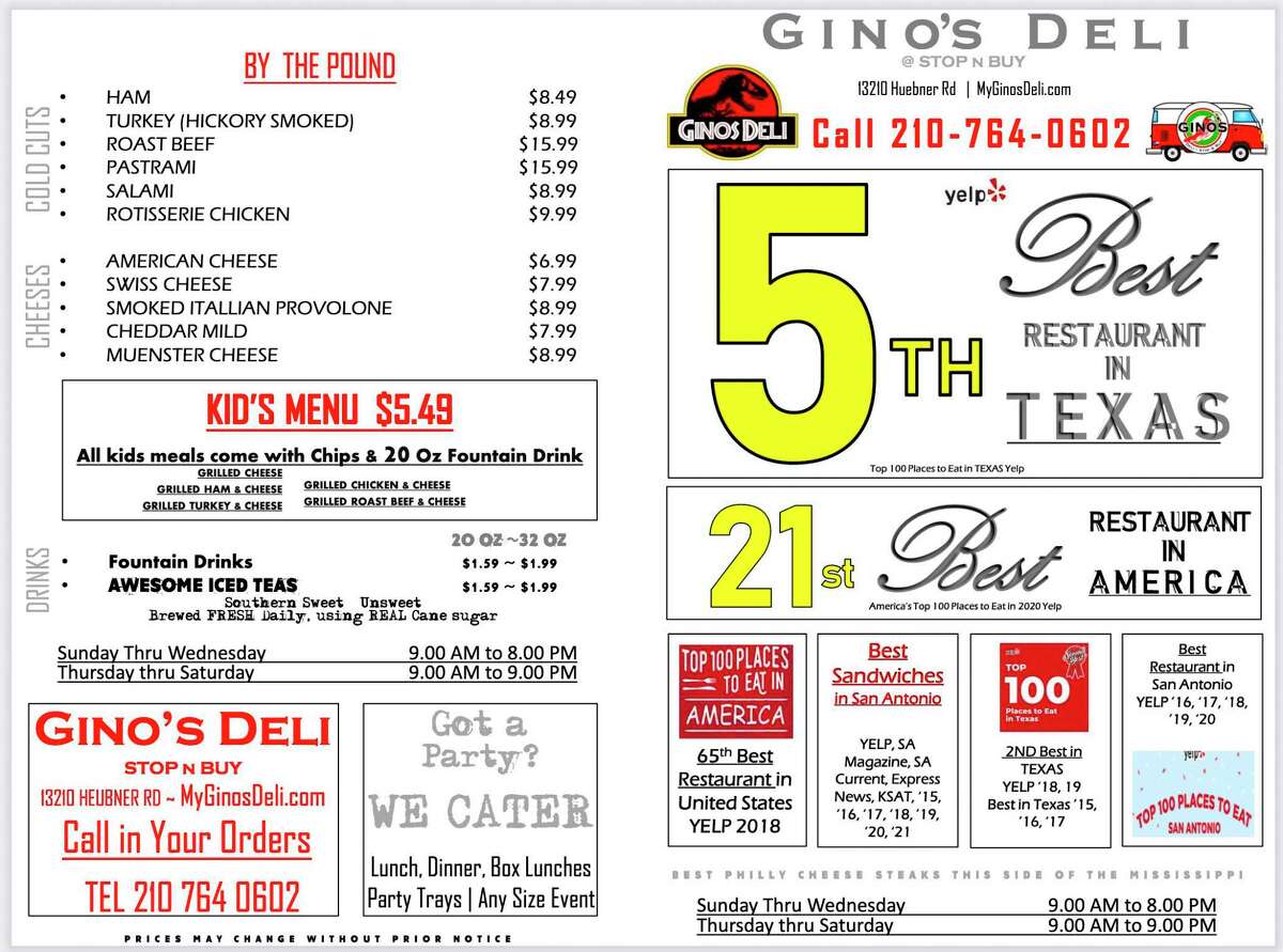 Yelp ranking: This S.A. sandwich shop one of best in Texas, U.S.