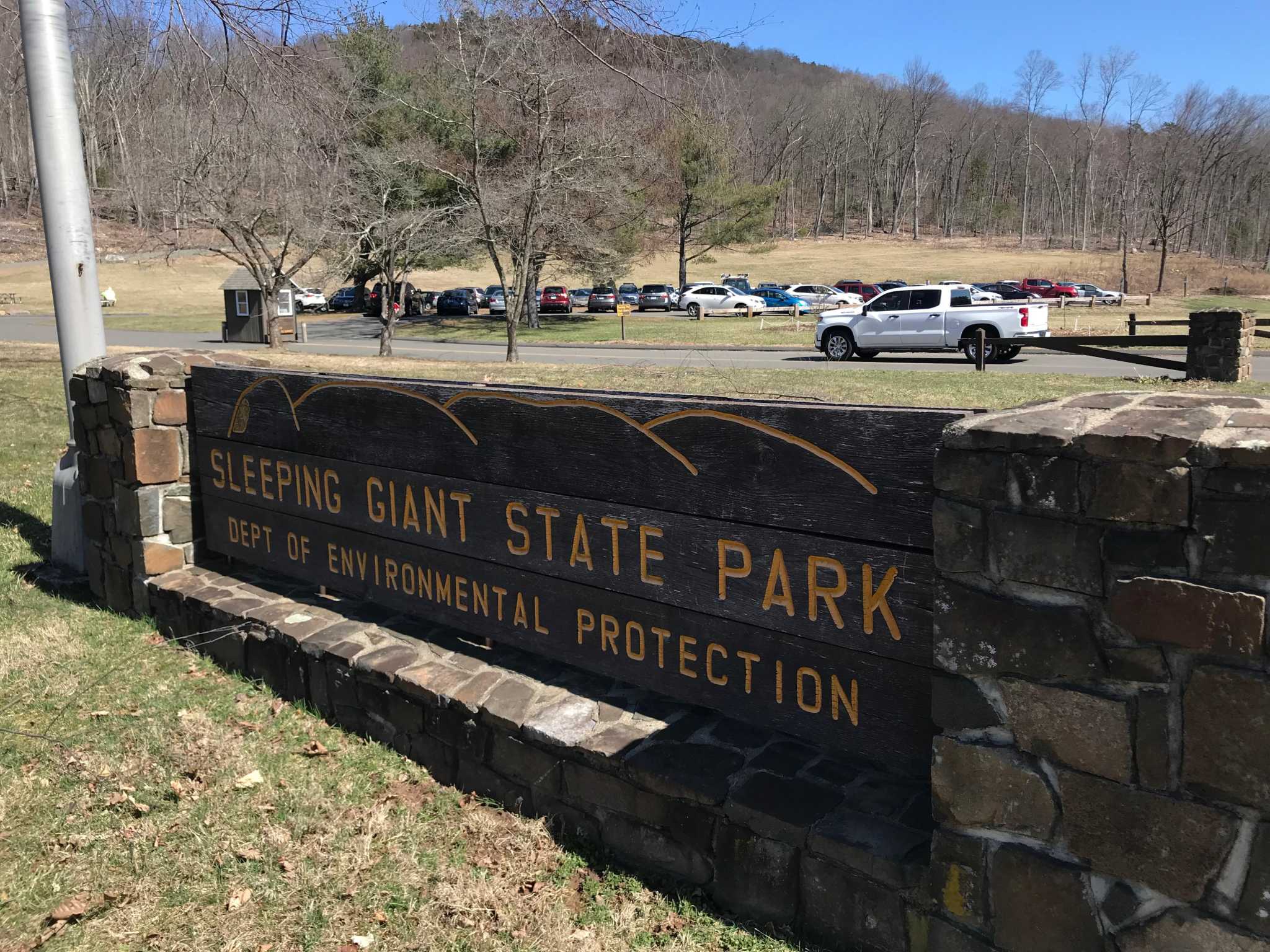 Historic structures at Sleeping Giant State Park defaced
