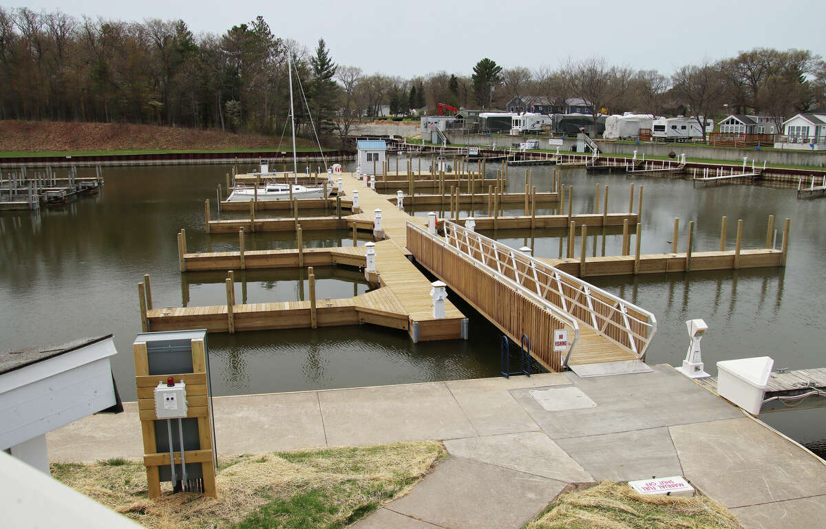 New docks, fuel system, wheelchair ramp at Caseville Marina ready just ...