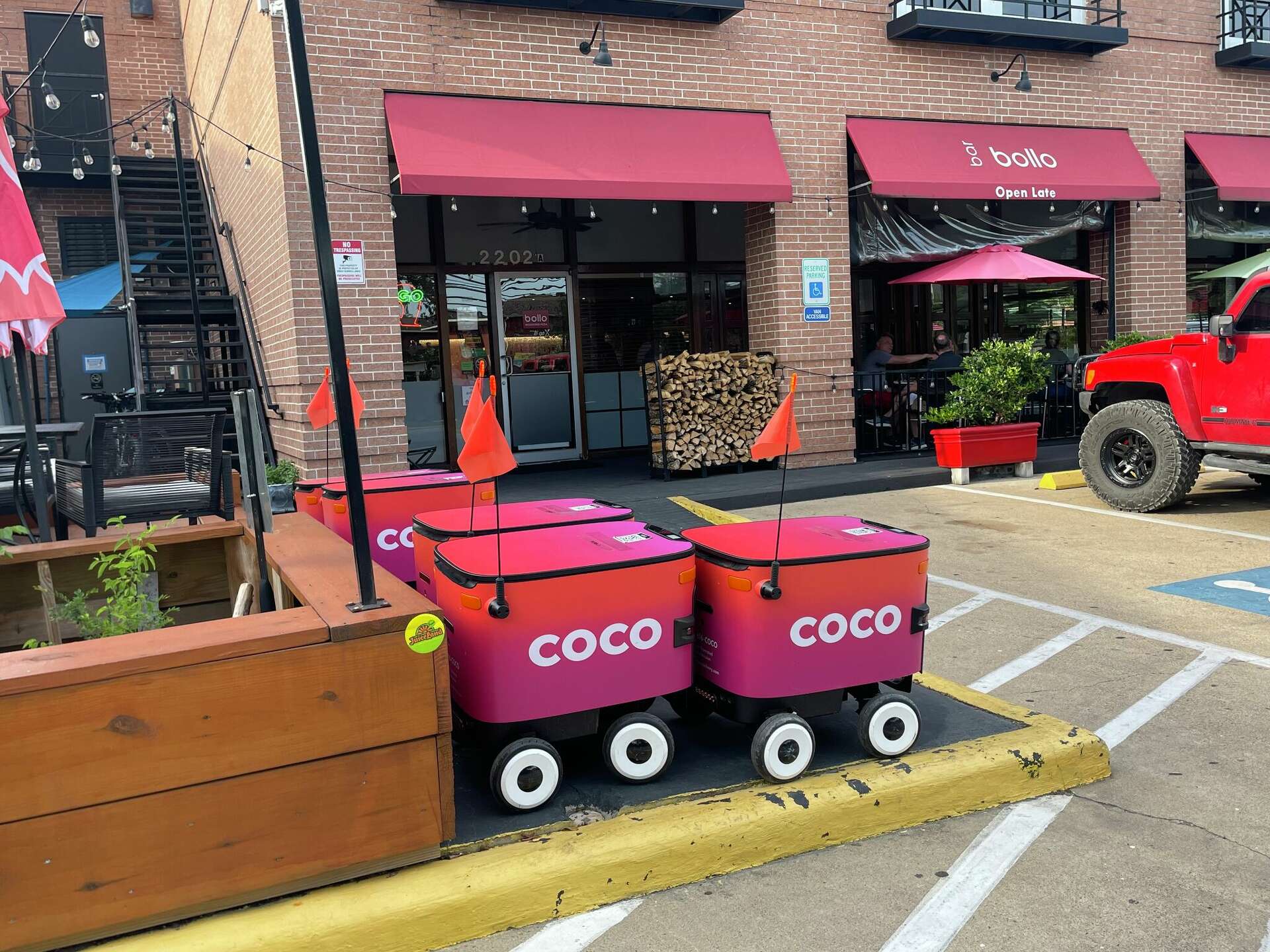 Here's how Coco the food delivery robot works in Houston