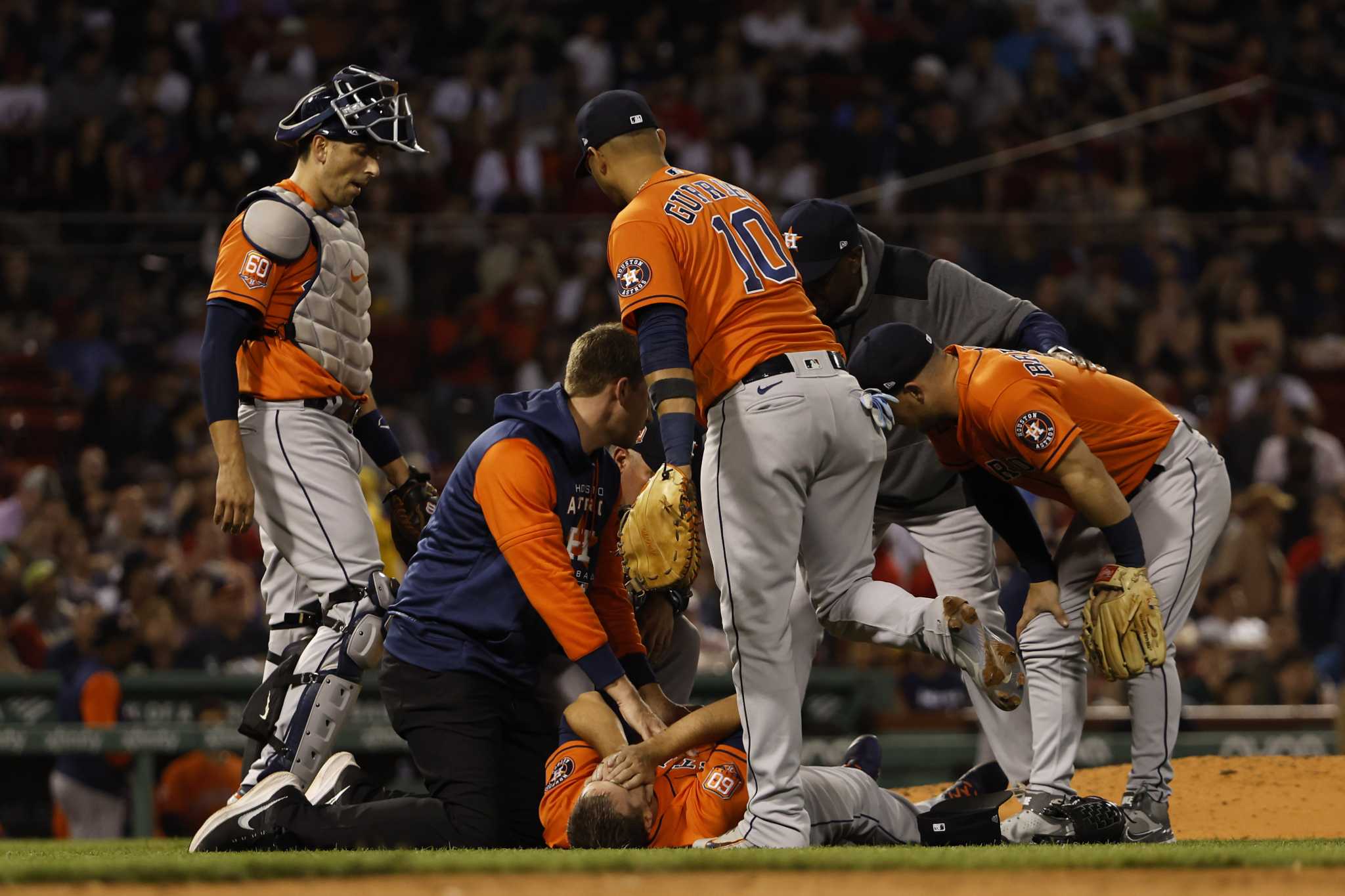 Astros place Jake Odorizzi on injured list after scary incident against ...