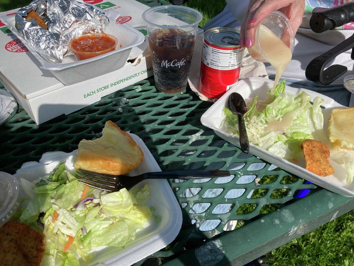 Pizza picnic from Imo's