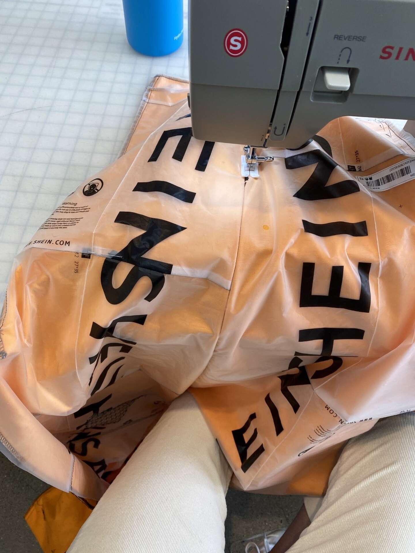 Marist grad goes viral with clothes made from fast-fashion packaging