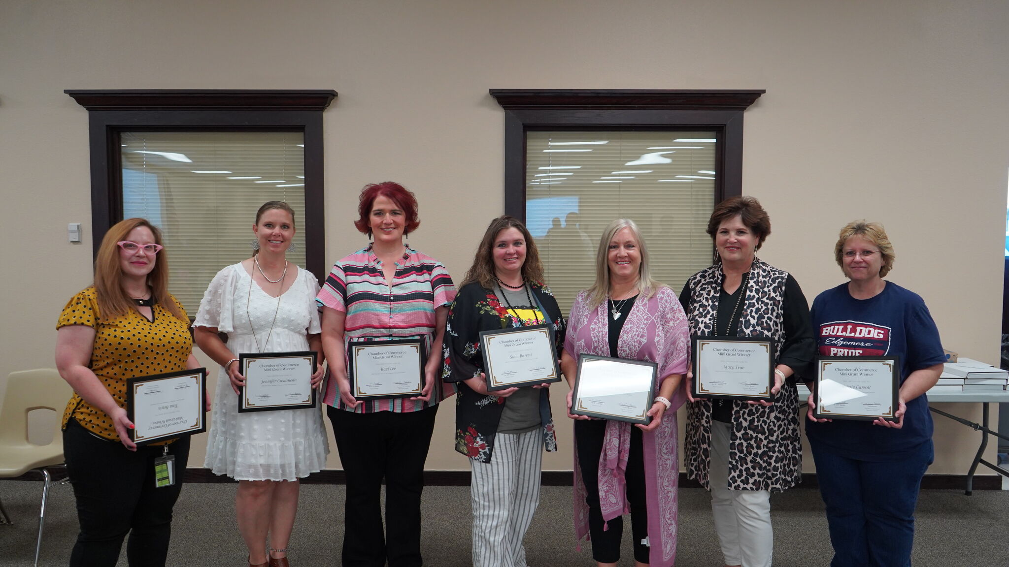 Chamber teacher mini grant recipients recognized