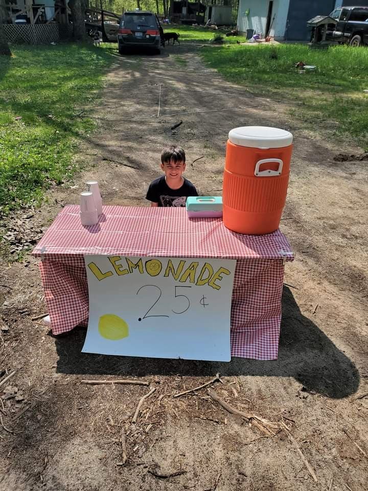 Big Rapids 7-year-old's lemonade stand teaches life lessons