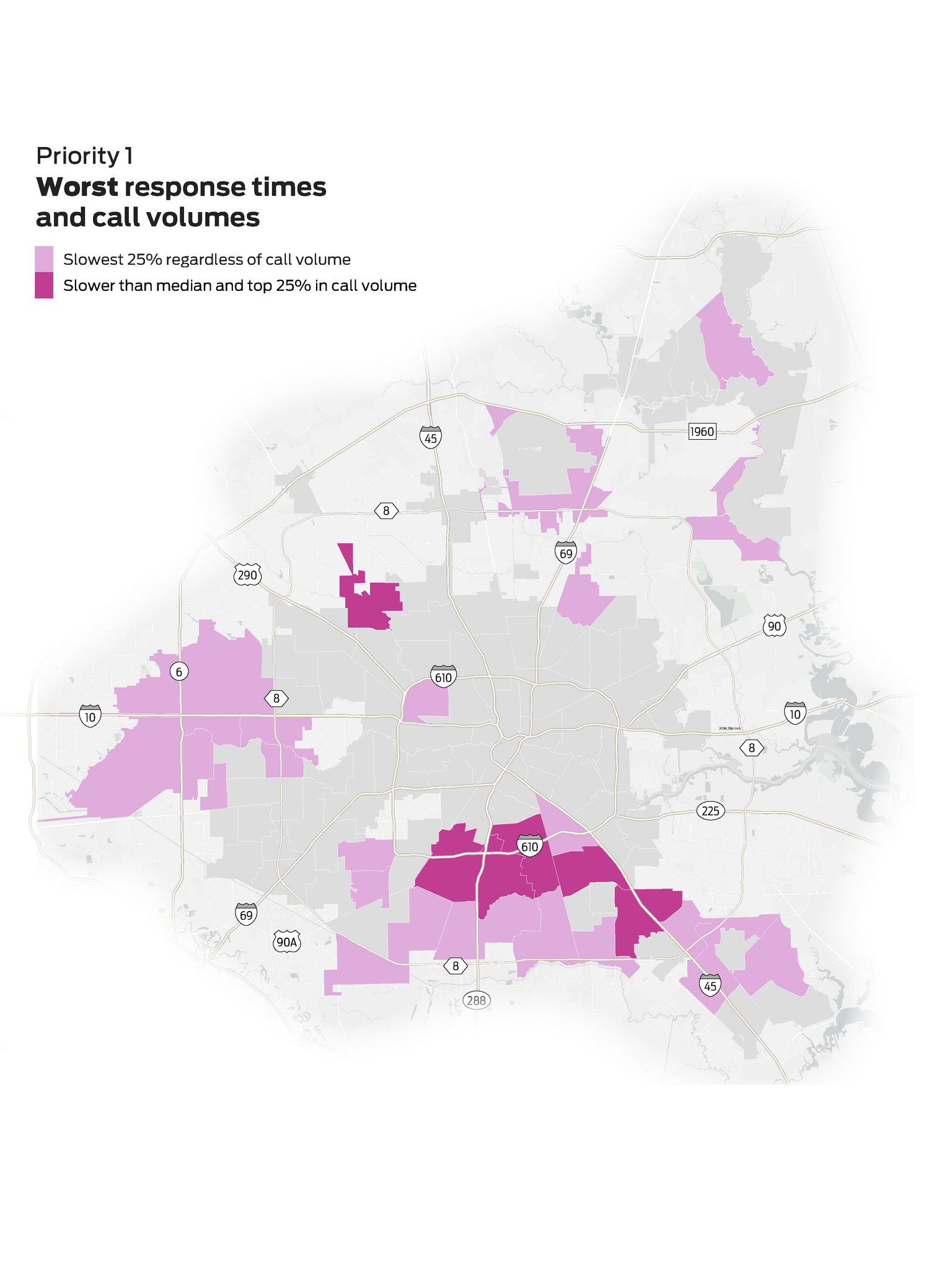 Explore: Houston's worst police response times for 911 calls