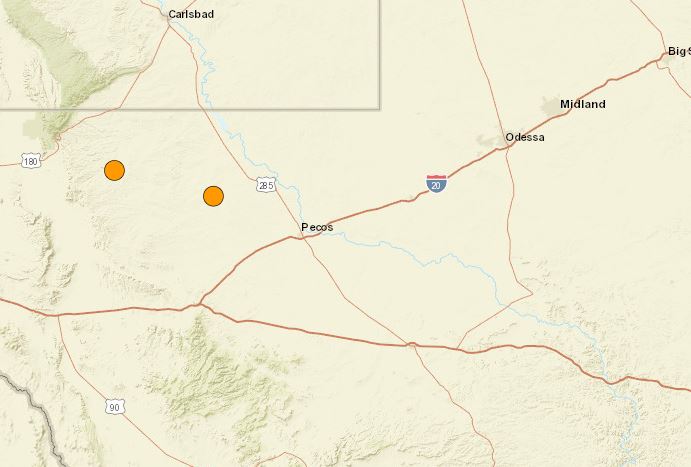 USGS: Two West Texas quakes among strongest in state history