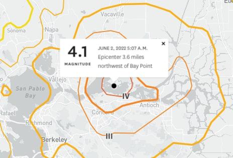 Bay Area jolted by 4.1-magnitude earthquake