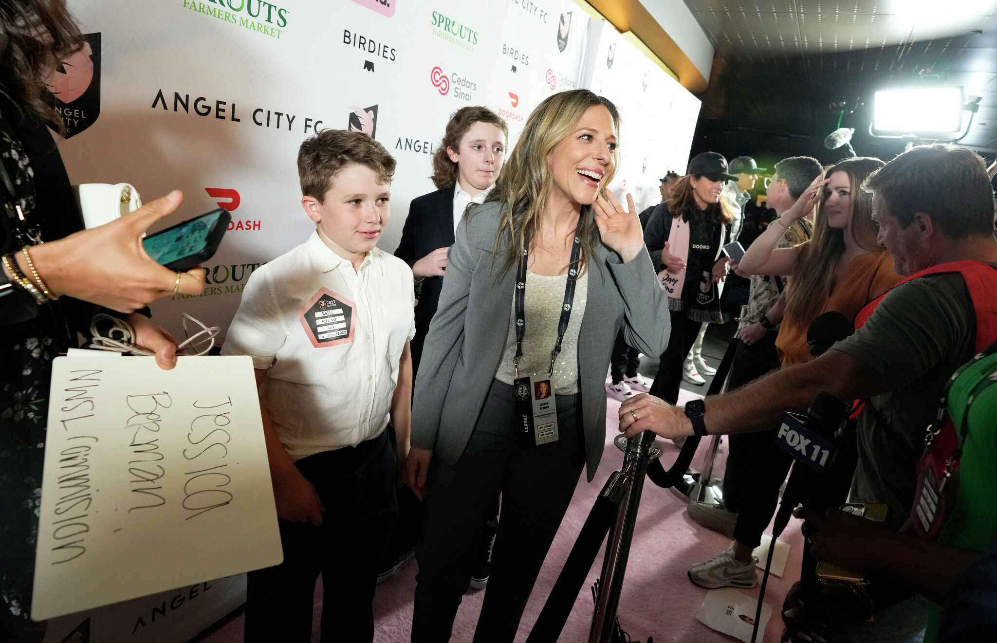 Houston Dash: NWSL commissioner Jessica Berman visits Houston