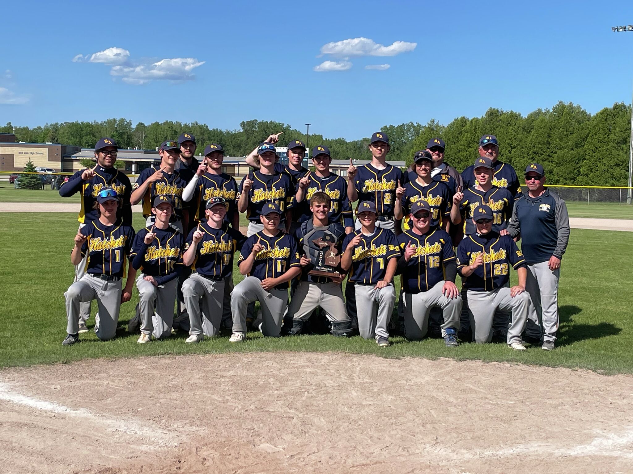 Bad Axe baseball wins district title