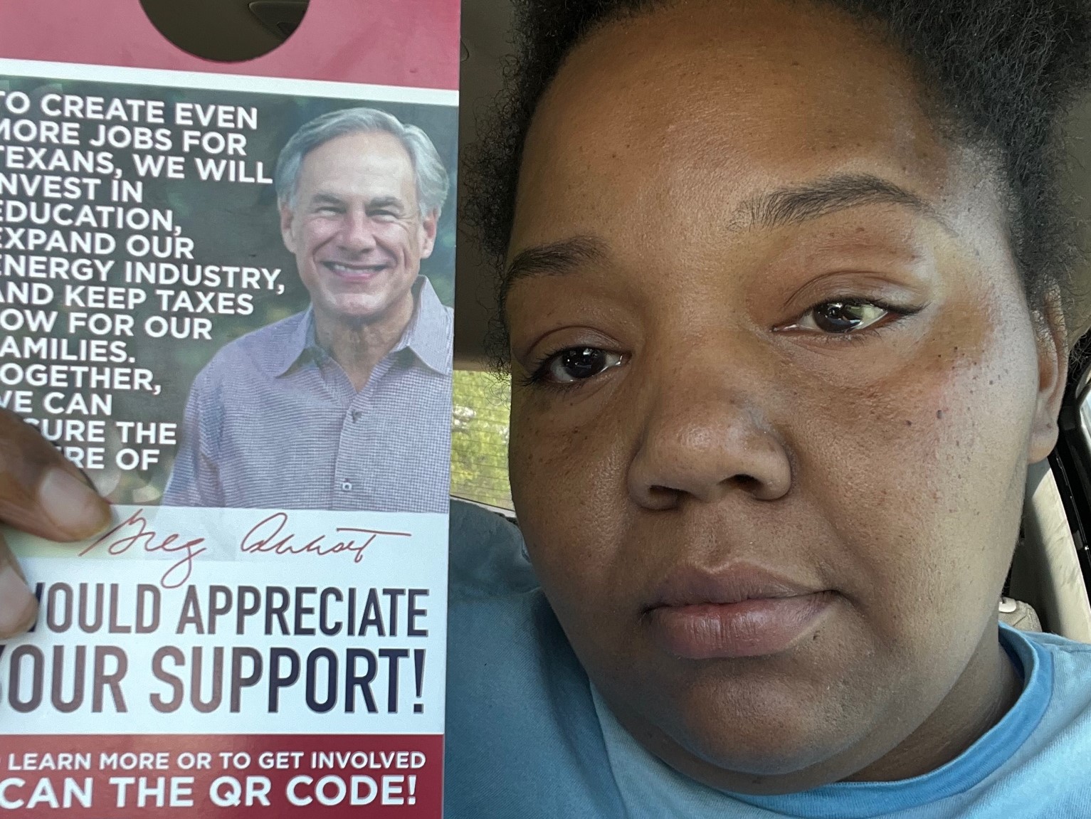 Canvasser For Gov Abbott Campaign Fired After Video Of Her Laughing
