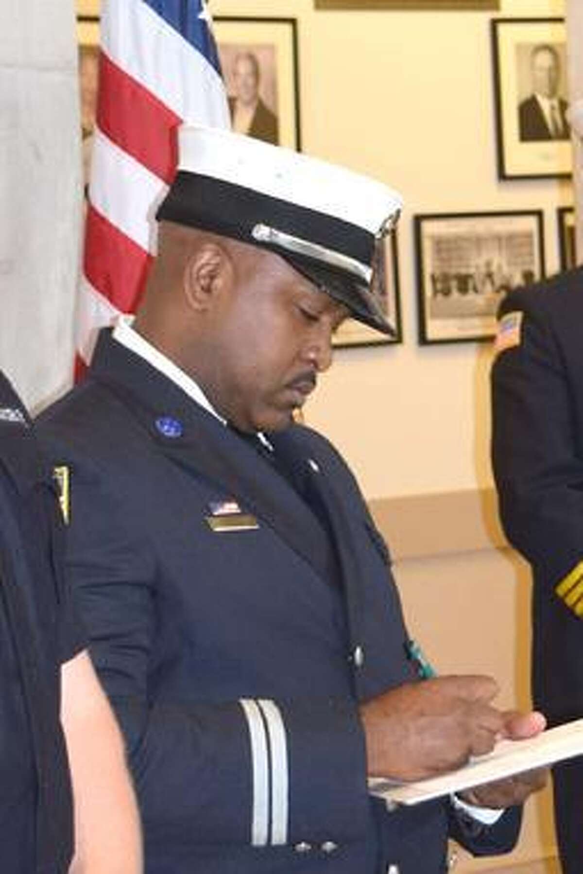 Hamden Fire Department promotes first Black captain