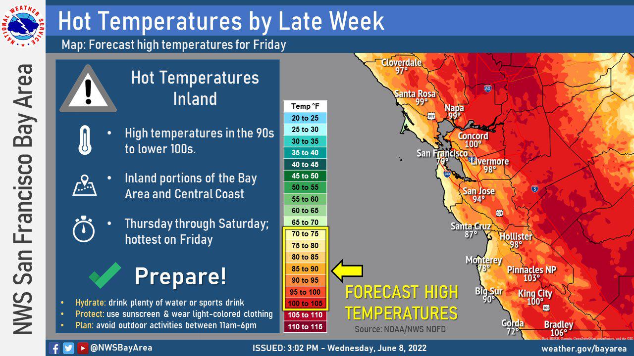 PG&E says outages possible, Spare the Air alert issued as hot weather ...